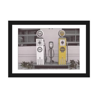 iCanvas "Shell Gass Pump Yellow" by Pixy Paper - Bed Bath & Beyond ...
