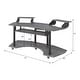 Roomfitters Eleazar 71-Inch Black Oak Music Desk, 61-Key Audio ...