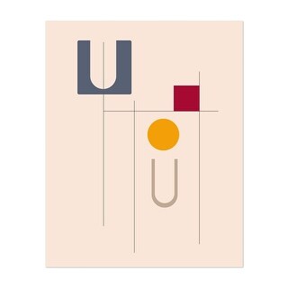 Unstable Minimal Art Drawing Geometric Shapes Art Print/Poster - Bed ...