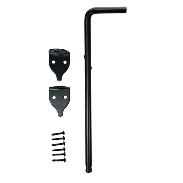 ALEKO Outdoor Heavy Duty Steel Cane Bolt Gate Drop Rod Lock 12" High ...