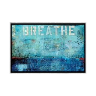 iCanvas "Breathe" by Erin Ashley Framed - Bed Bath & Beyond - 37662115