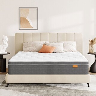 Sweetnight 12 inch Pocket Spring Hybrid Mattress in a Box - Bed Bath ...