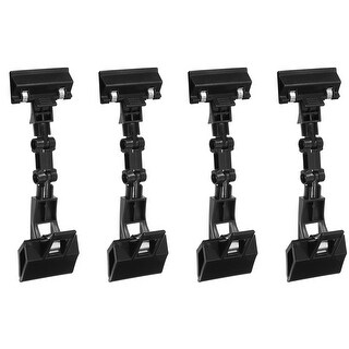 Adjustable Plastic Sign Clip Merchandise Rotatable Bending Clip 4 Pack ...