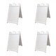 Plasticade Deluxe Signicade Portable Folding Double Sided Sign, White ...