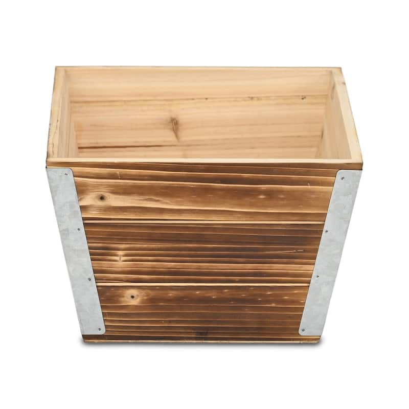 Cavorn Tapered Square Brown Planter Bucket - On Sale - Overstock - 42713960