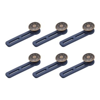 Button Extenders, 6pcs Alloy & Silicone Jean Button Extender(Dark ...