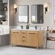 Palos Bath Vanity with Grain Composite Stone Top without Mirror - Bed ...