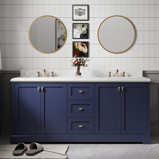 Aphrodite Freestanding Bath Vanity with White Cultured Marble Top - Bed ...