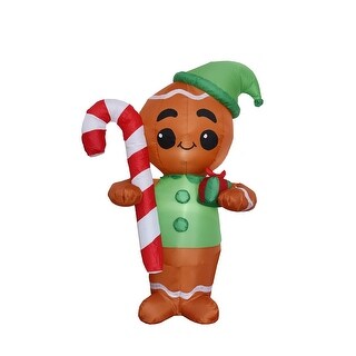 Syncfun 6 FT Christmas Inflatables Gingerbread Outdoor Decorations ...