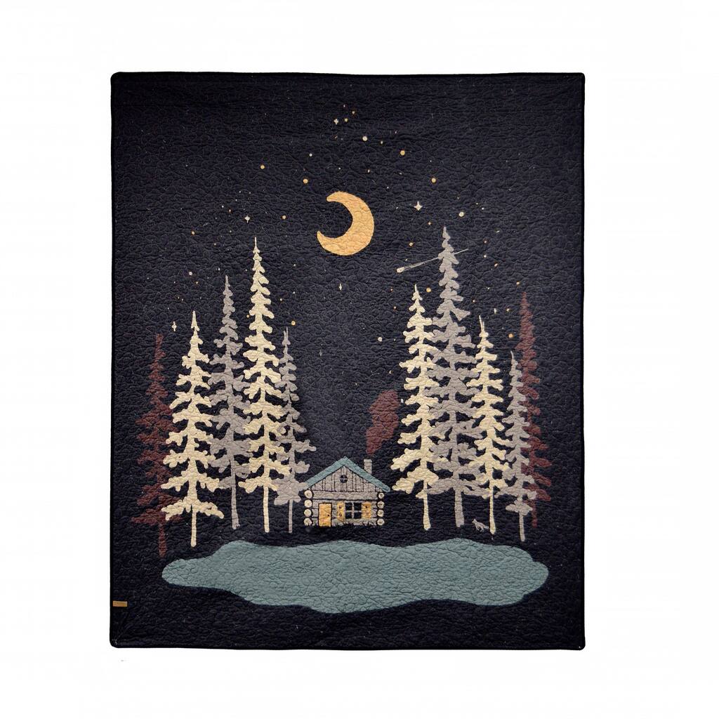 Donna Sharp Moonlit Cabin Cotton Throw - Overstock - 31309841