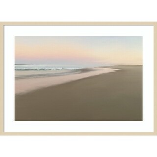 Soft Beach Embrace by JL Design Wood Framed Wall Art Print - Svelte ...