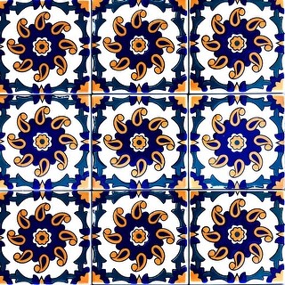 5 Sq. Ft. (45 tiles) Backsplash Design 4x4 Pool Kitchen Bathroom Wall ...