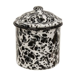 3/Set Black Splatter Enamel Canisters - Bed Bath & Beyond - 36295734