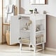 20" Freestanding Bathroom Vanity with Ceramic Sink, Soft-Close Door and ...