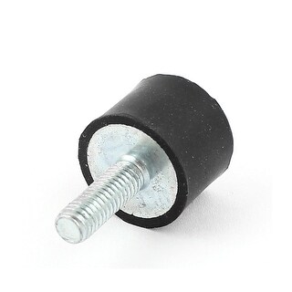 Metal M6 Threaded Diameter Male to Female 20mmx15mm Rubber Based Foot ...