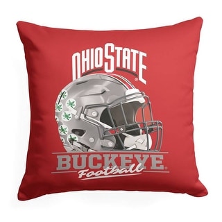 NCAA Ohio State Buckeyes Football 18 Inch Throw Pillow - Bed Bath ...