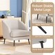 Grondin Mid-Century Modern Style Upholstered Accent Barrel Chair with ...
