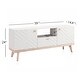 Living Skog Alba Beige TV Stand Console with Drawer Fits TV's up to 65 ...