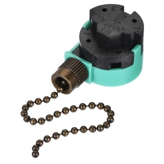 Pull Chain Switch Replacement w Extension Chain for Ceiling Fan Light ...