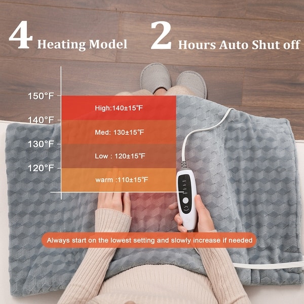 Heating Pad for Back Pain Cramps Relief Extra Large 33"x17" Electric ...