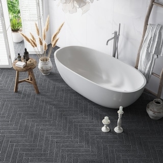 Artisana 3x12 in. Textured Etched Reptille Elongated Subway Wall and ...