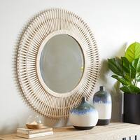 Livabliss Kindra Modern Circles Golden Round Mirror - On Sale - Bed ...