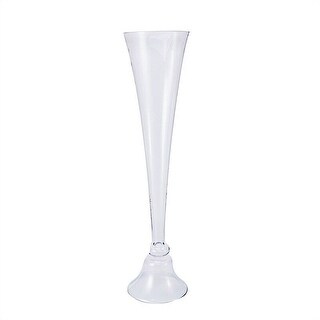 40-Inch Clear Reversible Glass Trumpet Vases - Bed Bath & Beyond - 42236881