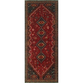Fine Vintage Distressed Laurie Red/Beige Runner - 3'10" x 9'9" - Bed ...