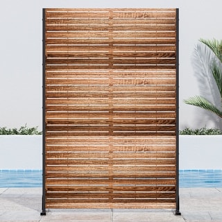 Outdoor Privacy Screen Metal Privacy Screen Panel Free Standing - 72*47 ...