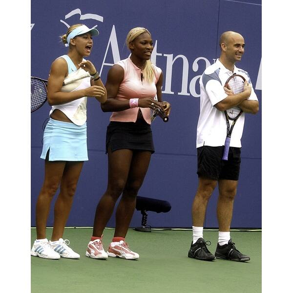 Andre Agassi Anna Kournikova and Serena Williams Photo Print - Bed Bath ...