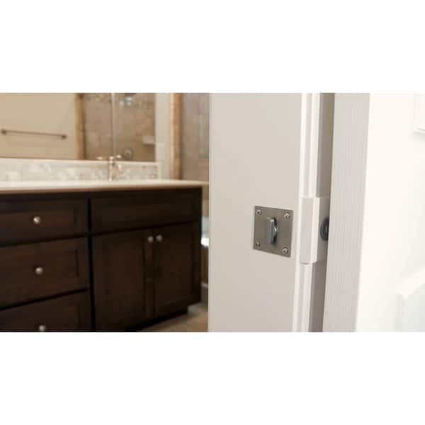 INOX Privacy Lock for Sliding Barn Door with TT14 Thumbturn, Square ...