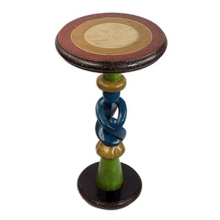 Handmade Family Love Wood accent table (Ghana) - Bed Bath & Beyond ...