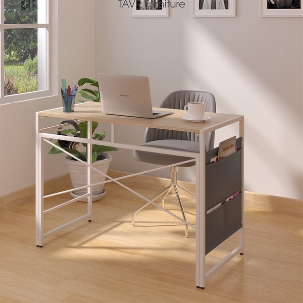 Computer Gaming Table Study Workstation White - Bed Bath & Beyond ...