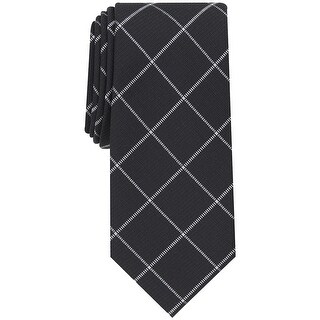 Alfani Men's Robinson Grid Tie Black Size Regular - Bed Bath & Beyond ...