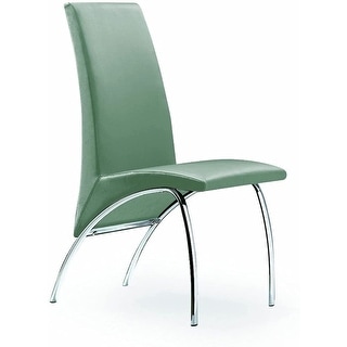 Hamil Leatherette Dining Chair with Chrome Legs Set of 2 - Bed Bath ...