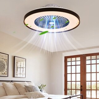 23.2-Inch Smart Ceiling Fan with RGB Light - Dimmable, Color-Changing ...
