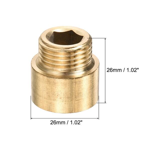Brass Extension Pipe Fitting Coupling Adapter Connector - Bed Bath ...