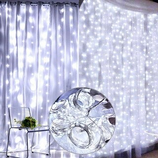 300 LED Curtain Waterproof Twinkle Wall Lights - Bed Bath & Beyond ...