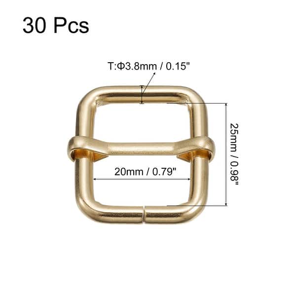 Slides Buckles, Metal Adjuster Triglides Roller Pin Buckles, 30pcs ...