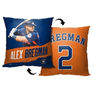 MLB Houston Astros Alex Bregman 18 Inch Throw Pillow - Bed Bath ...