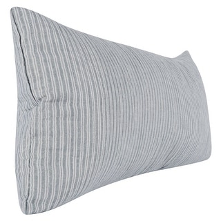 Camille Rectangular Throw Pillow, Ash Blue by Kosas Home - Bed Bath ...