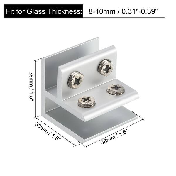 90 Degree Glass Clamp, for Adjustable Double Side Glass Support - Bed ...