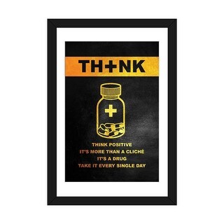 iCanvas "Think Positive Drugs" by Adrian Baldovino - Bed Bath & Beyond ...