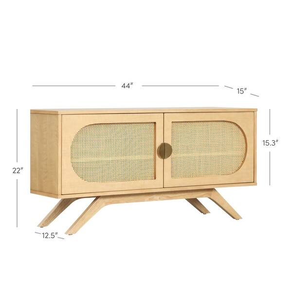 Nathan James Logan Rattan TV Stand for TVs up to 50" - Bed Bath ...
