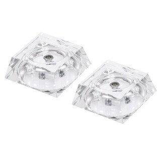 Crystal LED Displays Base Stand Holders 70x55x30mm Transparent Pack of ...