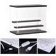 Clear Acrylic Display Case with LED Light 2 Tier Box 12.6x7.09x10.43 ...