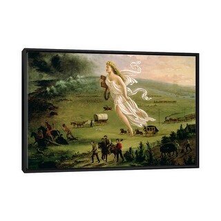 iCanvas "American Progress, 1872 " by John Gast Framed Canvas Print ...