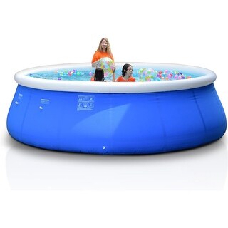 10ft x 30in Round Inflatable Pool - Easy Set Up for Kids & Adults ...