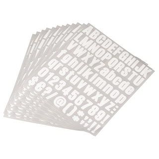 1 Inch Self Adhesive Waterproof Vinyl Letter Number Stickers 12 Sheet ...
