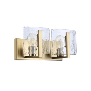 Golden Lighting 3164-BA2 HWG Aenon 2 Light 15" Wide Vanity Light - Bed ...